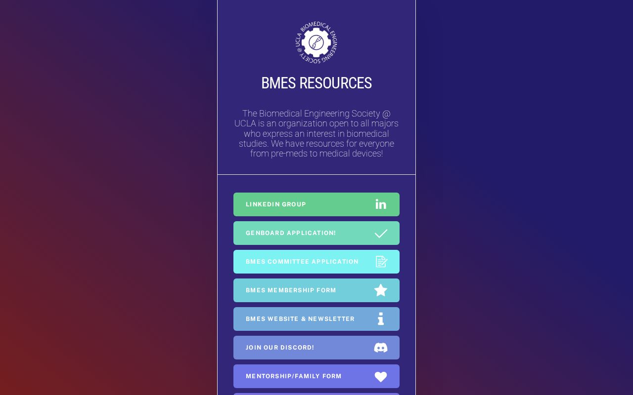 BMES at UCLA Resources